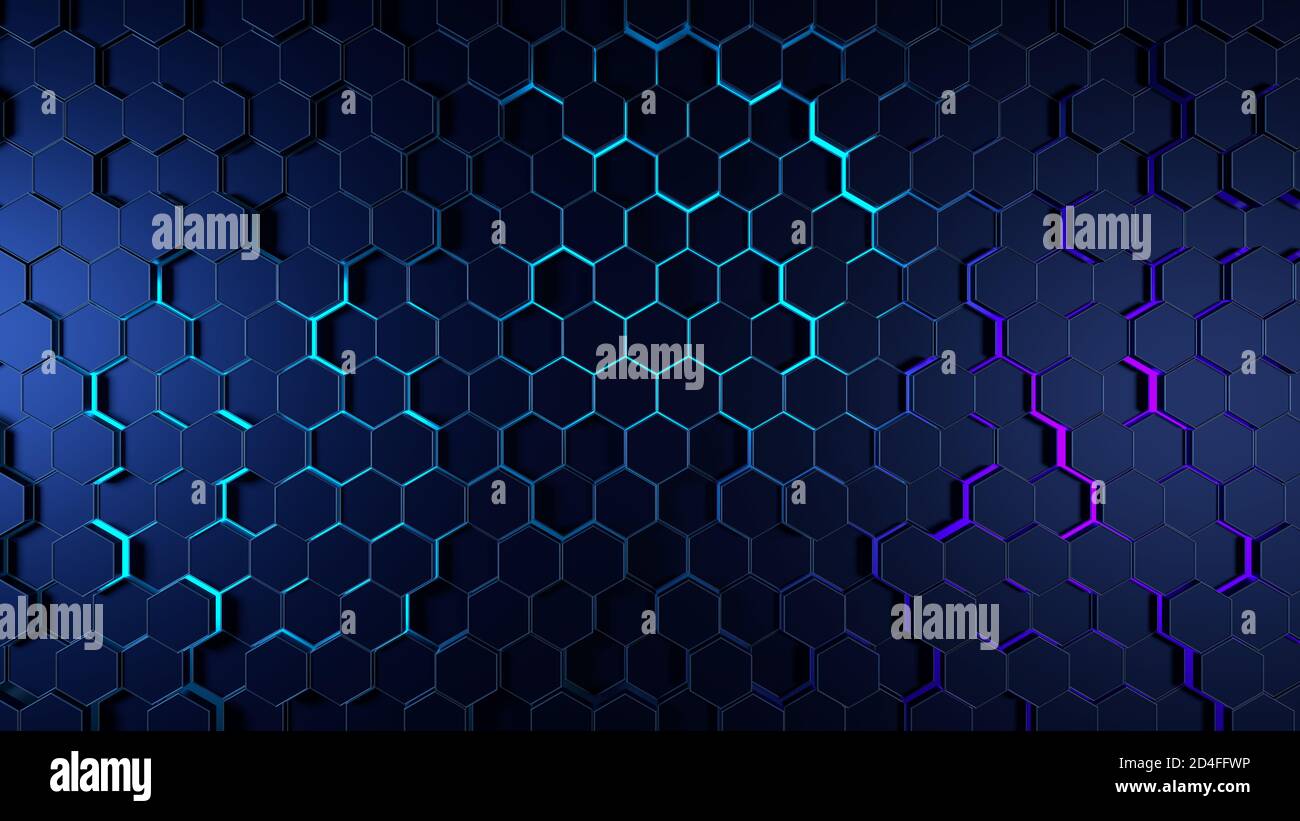 Abstract honeycomb background. 3D illustration Stock Photo - Alamy