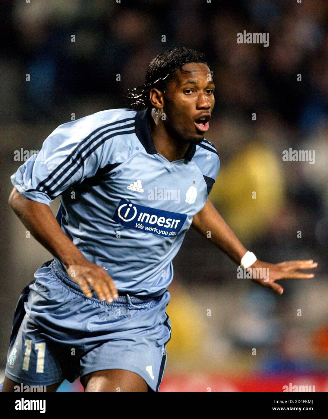 Olympique Marseilles Didier Drogba High Resolution Stock Photography ...