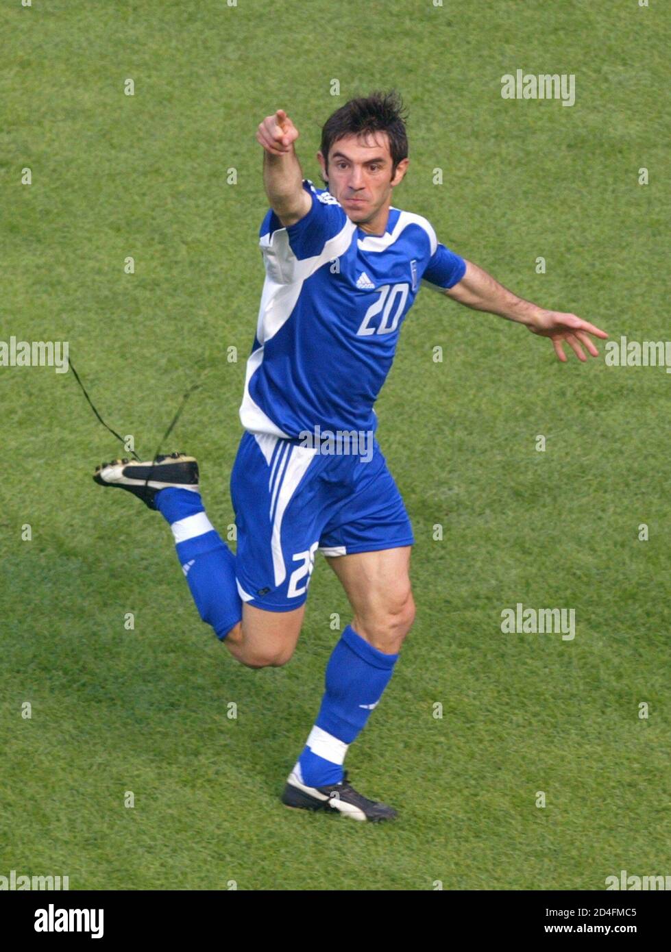 Giorgos karagounis celebrates after scoring hi-res stock photography ...