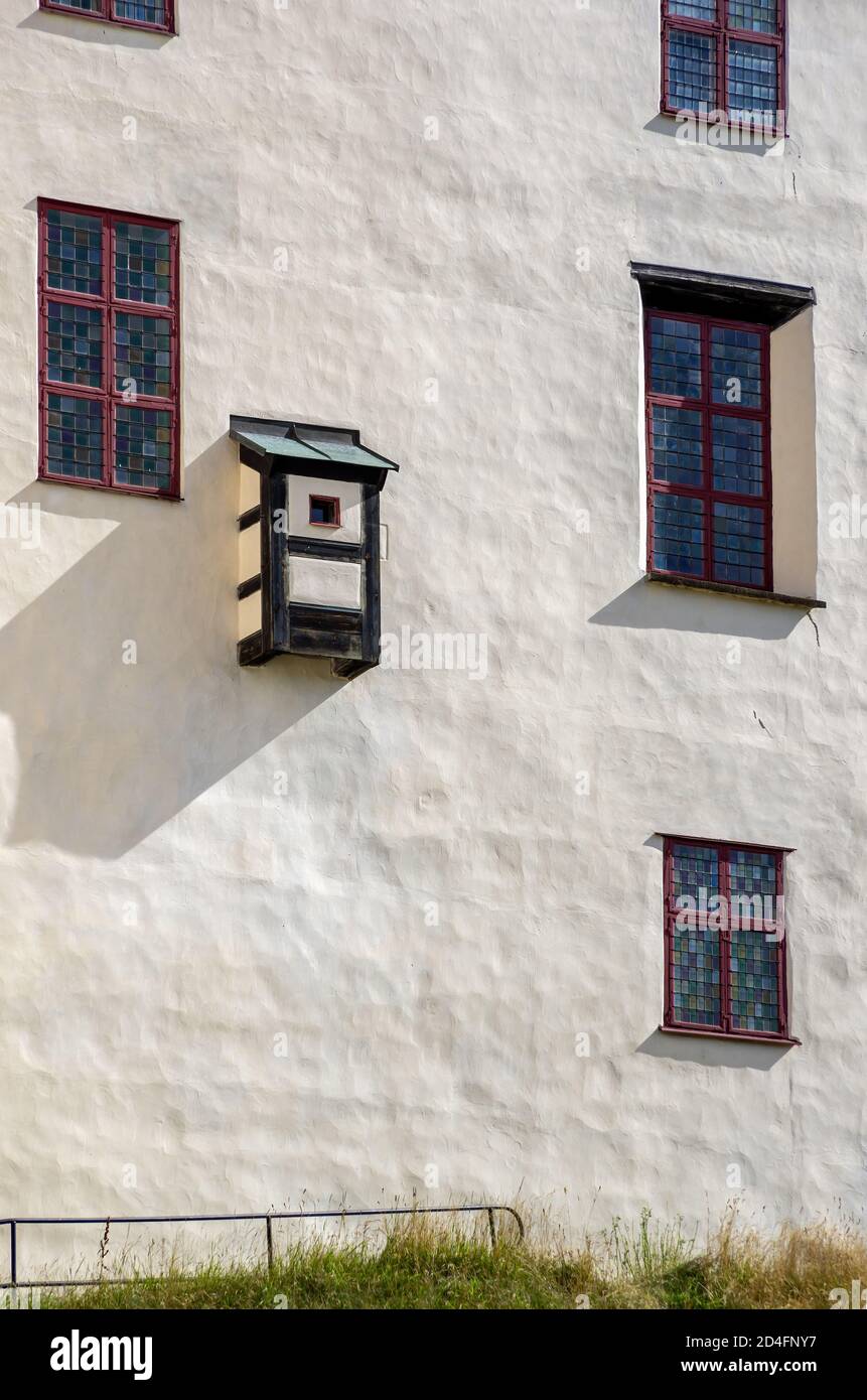 Old historical medieval lavatory, so-called shitting nose, on the ...