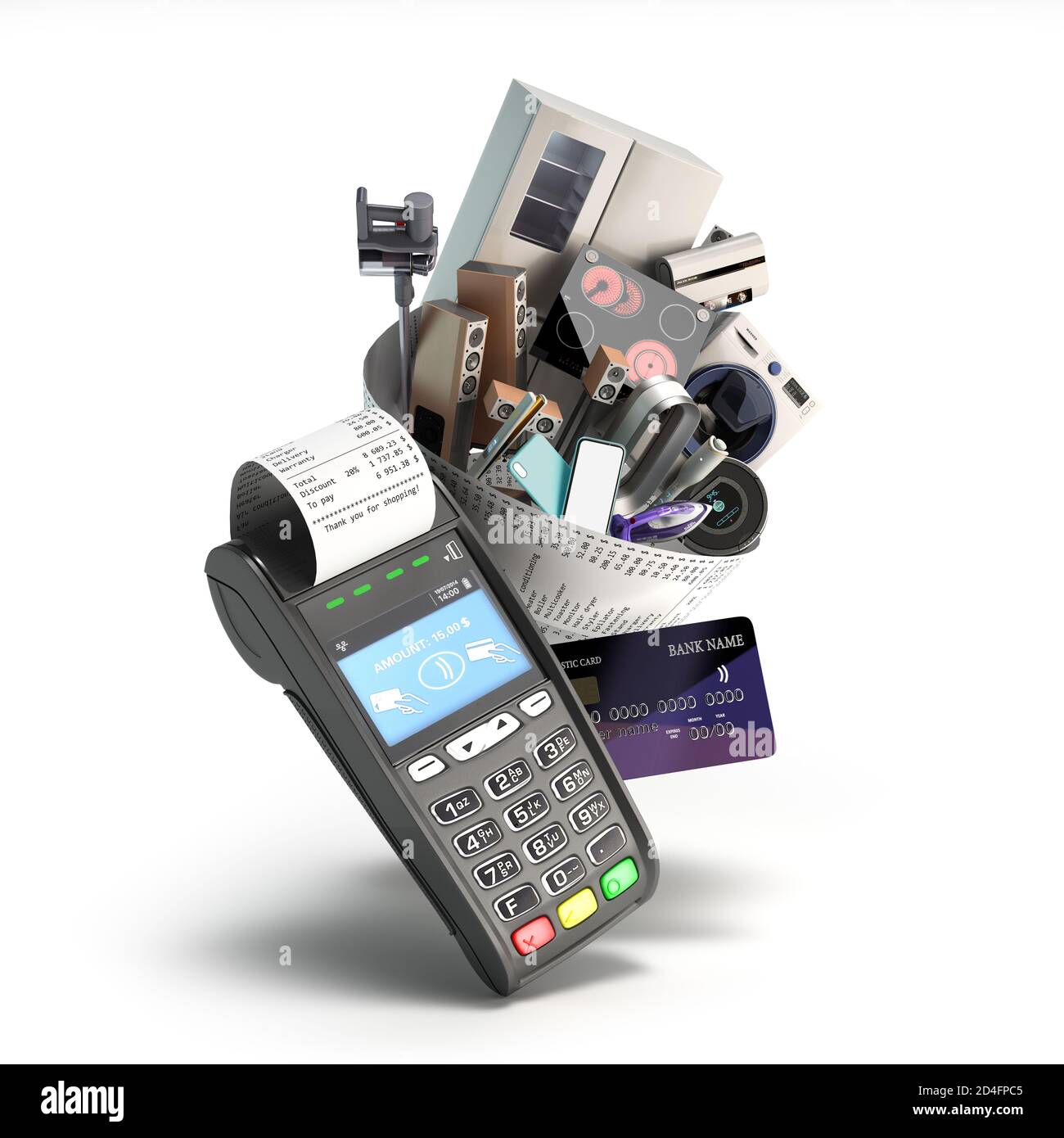 concept of online ordering of home appliances the technique is wrapped ...