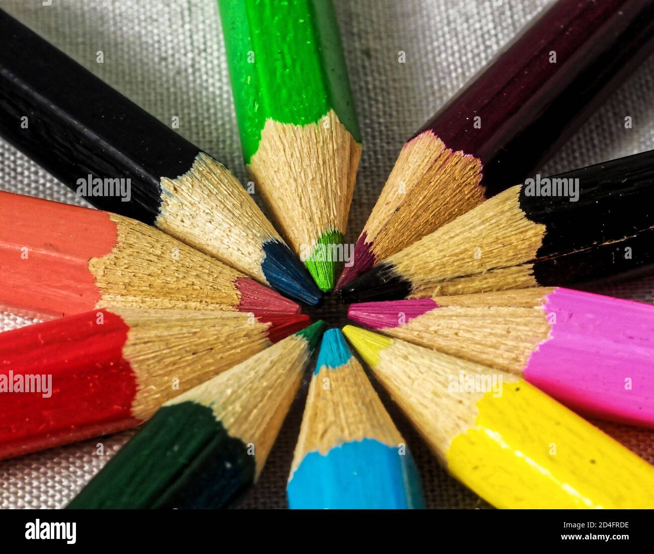 New Colored Pencils Textured Stock Photo - Alamy