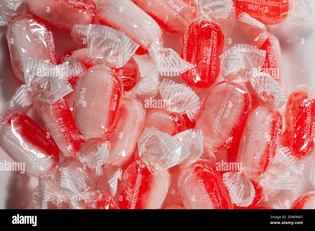 Strawberry and Cream Sweets, Old fashioned Sweets Stock Photo - Alamy