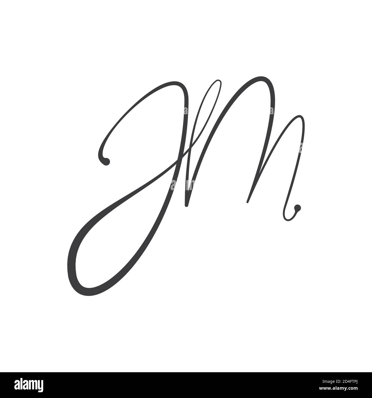 Initial letter jm logo or mj logo vector design template Stock Vector ...