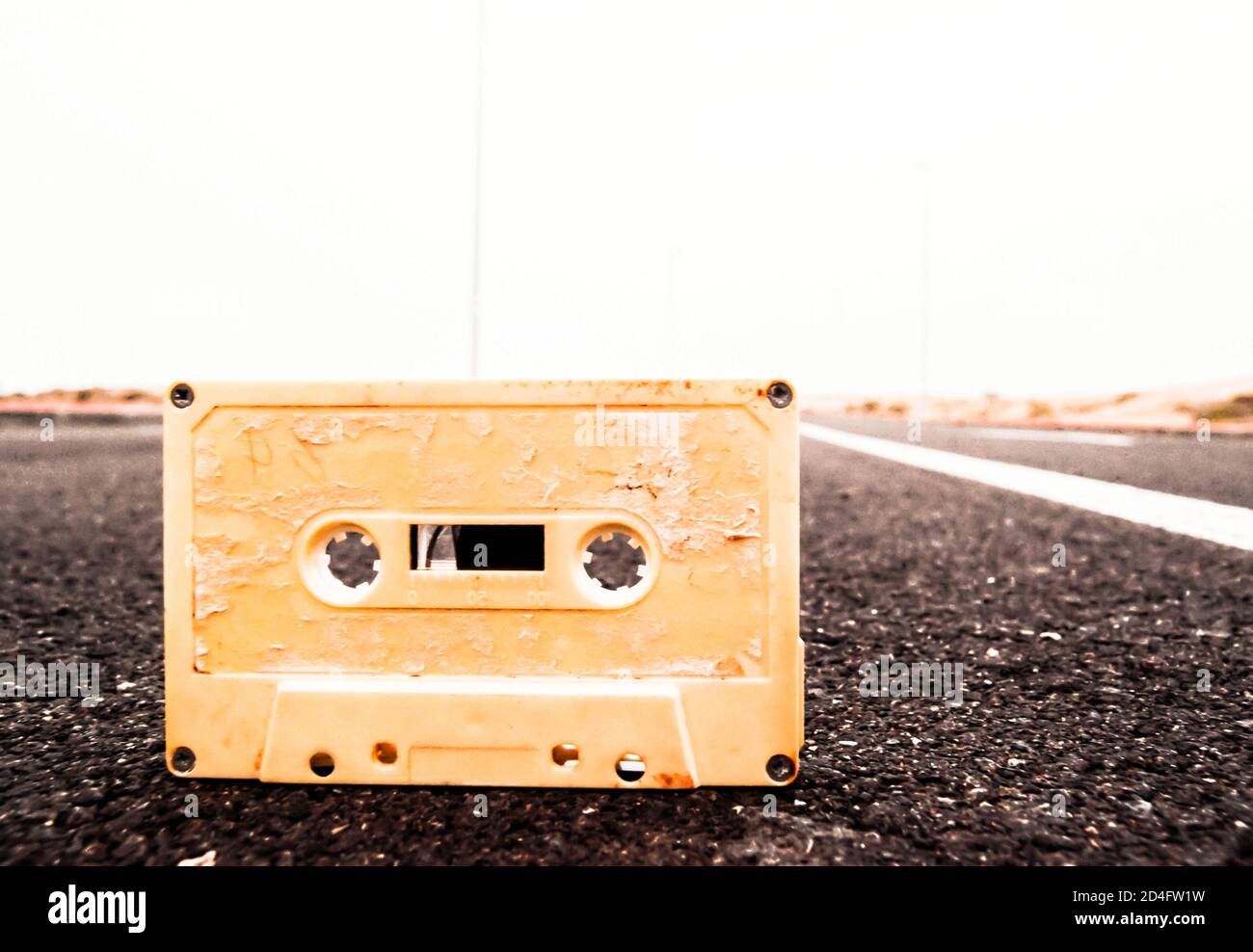 Ancient Retro Musicassette Stock Photo - Alamy