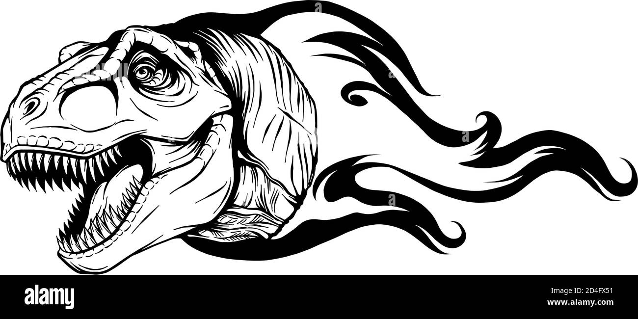 dinosaurus tyrannosaurus rex head art vector illustration design Stock Vector Image & Art - Alamy