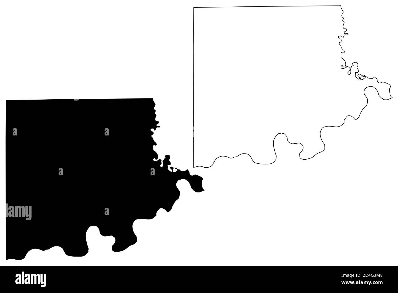 Carrollton missouri map hi-res stock photography and images - Alamy