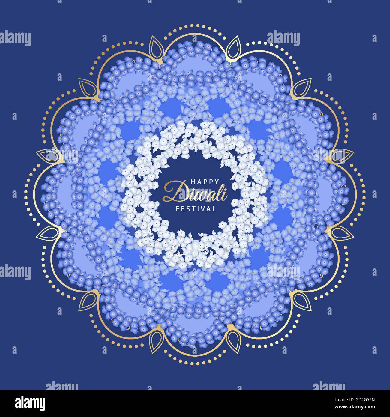 Indian traditional rangoli Stock Vector Images - Alamy