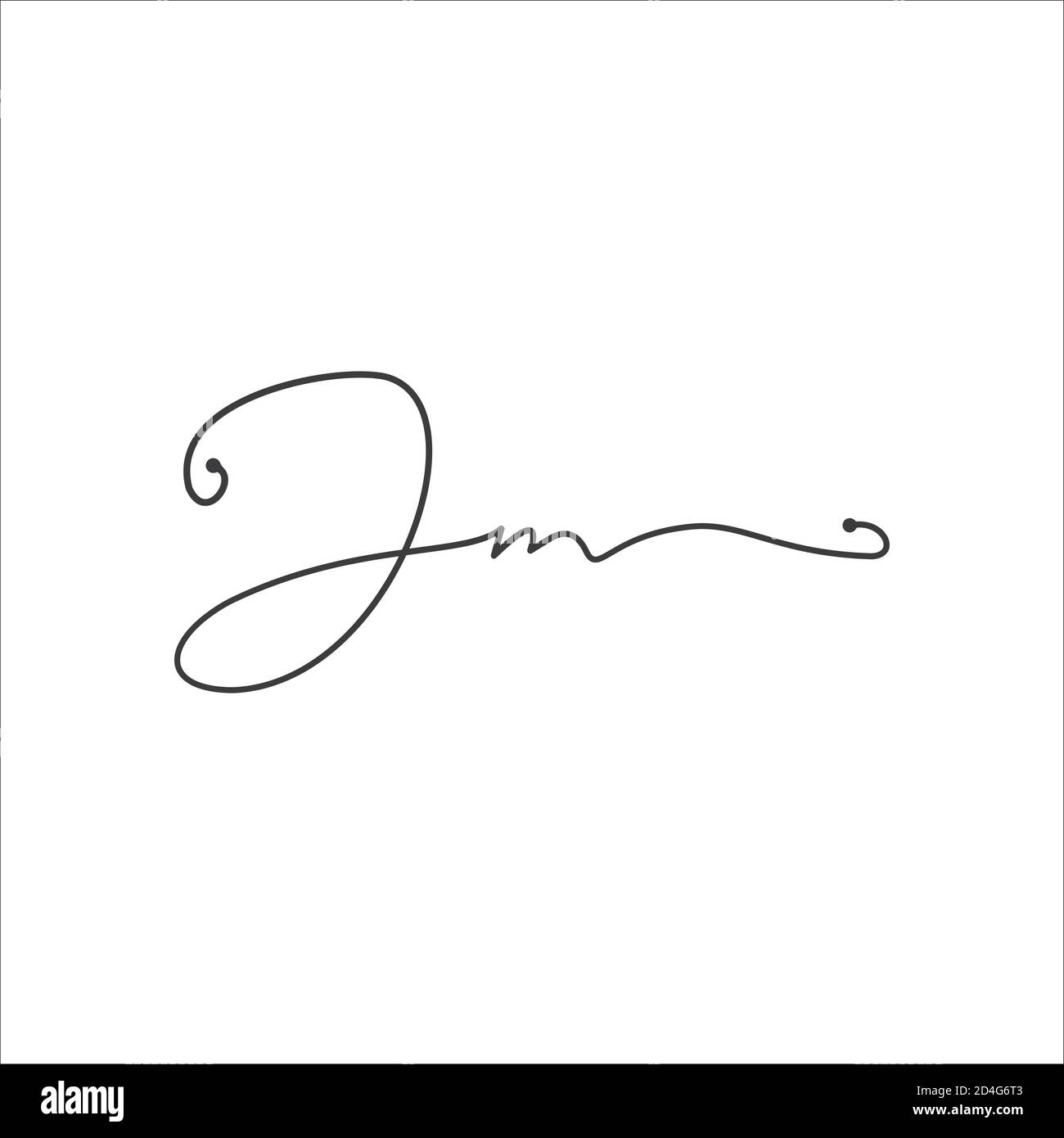 Initial letter jm logo or mj logo vector design template Stock Vector ...
