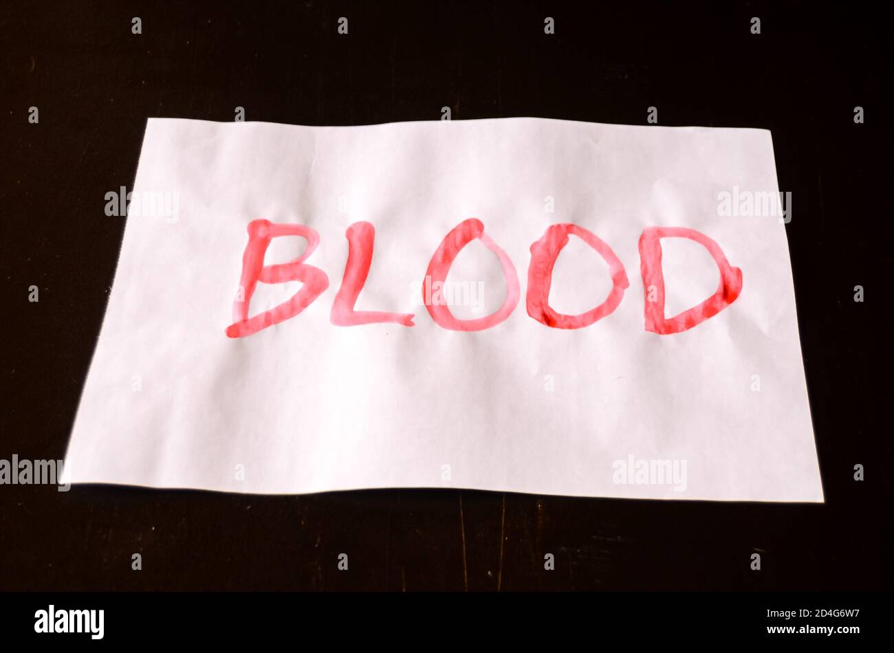 Word Blood Text Stock Photo - Alamy