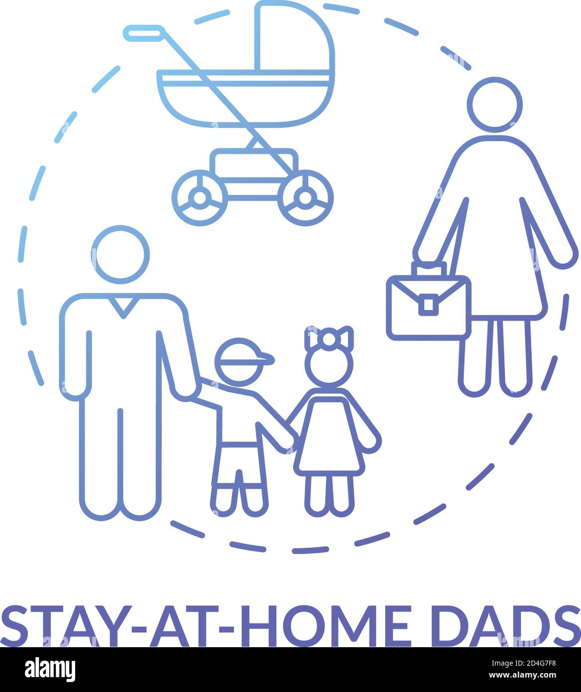 Stay at home dad Stock Vector Images - Alamy