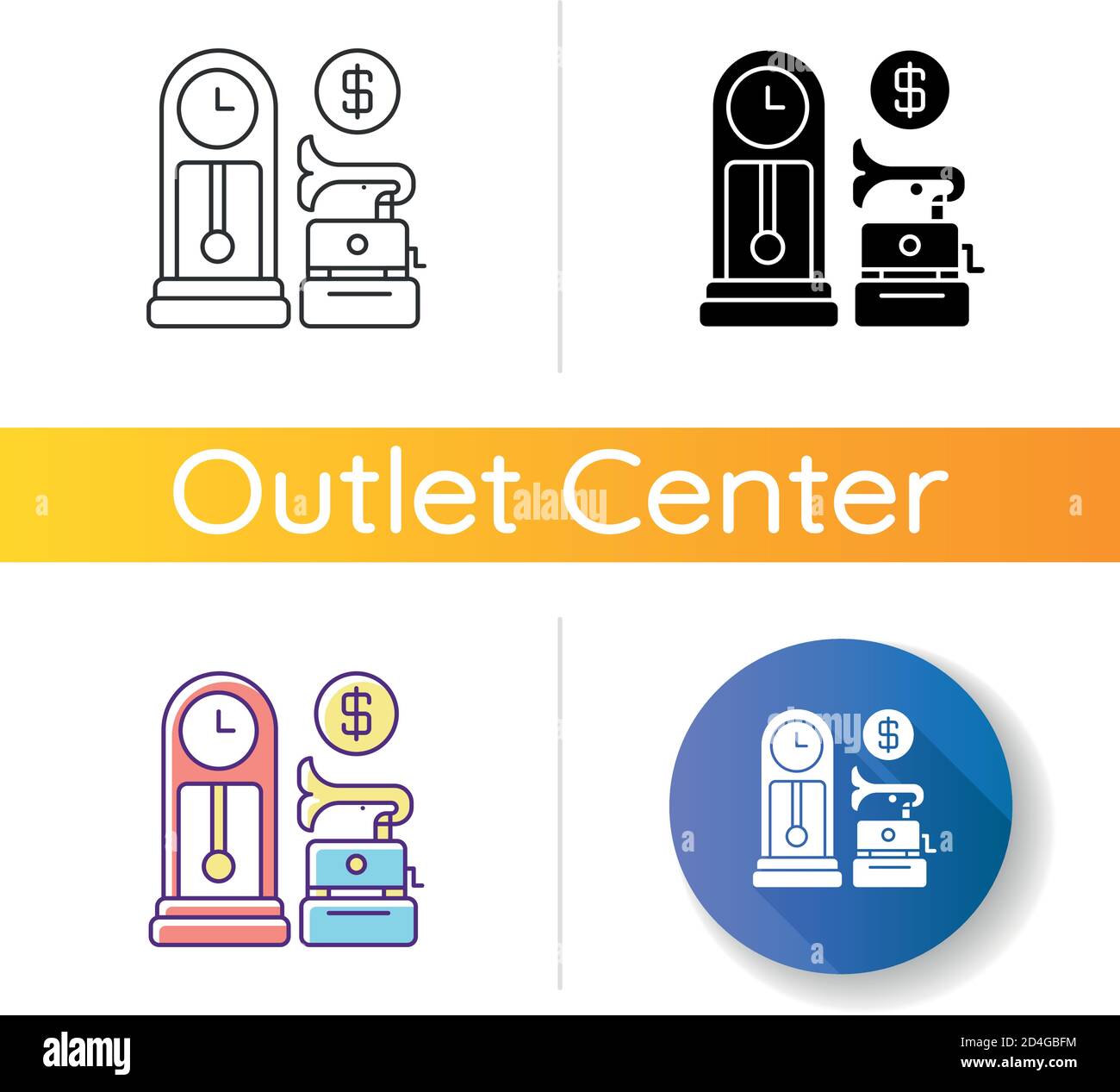 Antique store icon Stock Vector Image & Art - Alamy