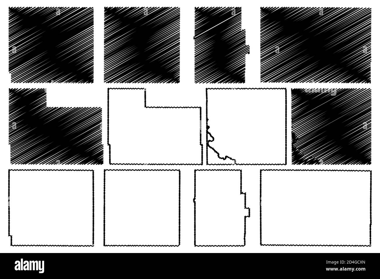 Dickinson map Stock Vector Images - Alamy