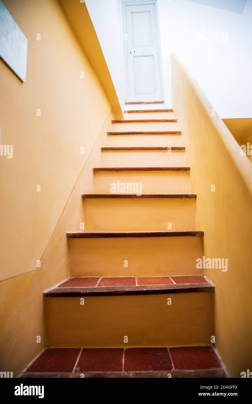 Interior with a renovated stair Stock Photo - Alamy