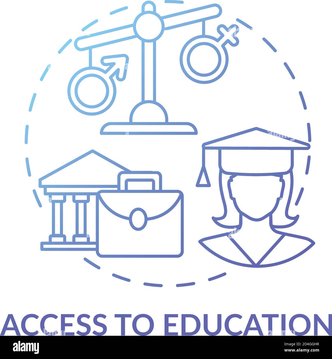 Access to education concept icon Stock Vector Image & Art - Alamy