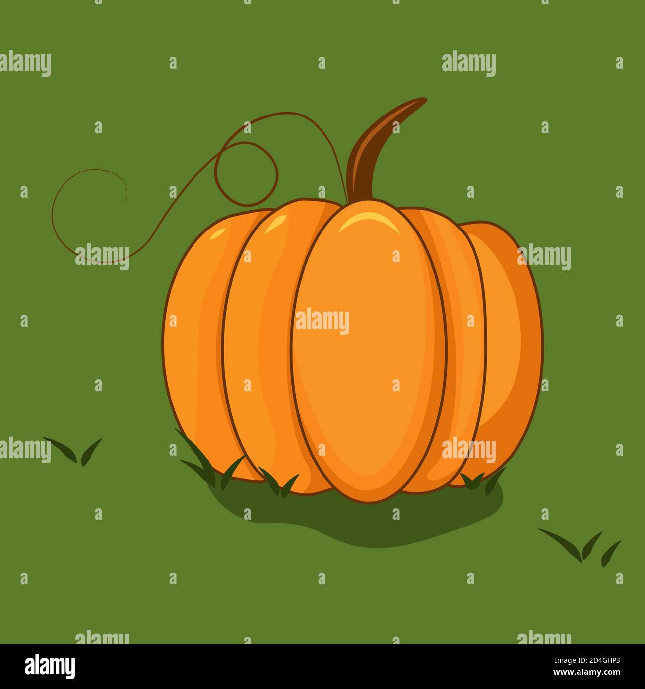 Halloween orange pumpkin vector illustration Stock Vector Image & Art ...