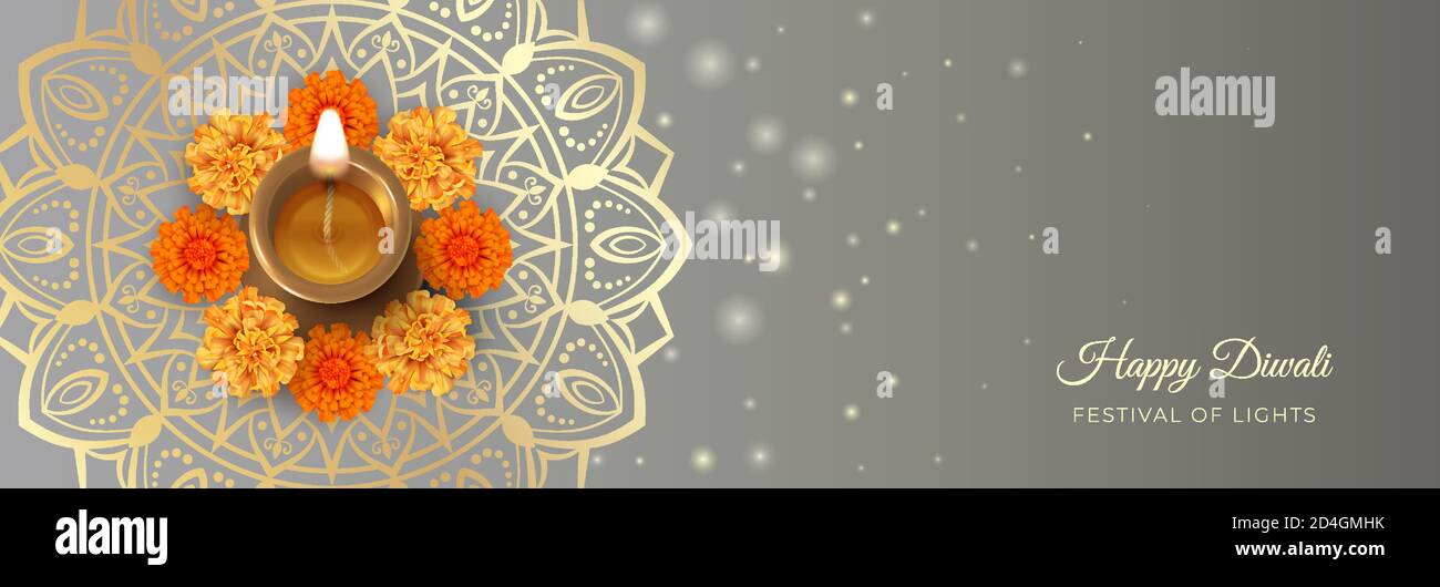 Diwali Festival Banner Stock Vector Image & Art - Alamy