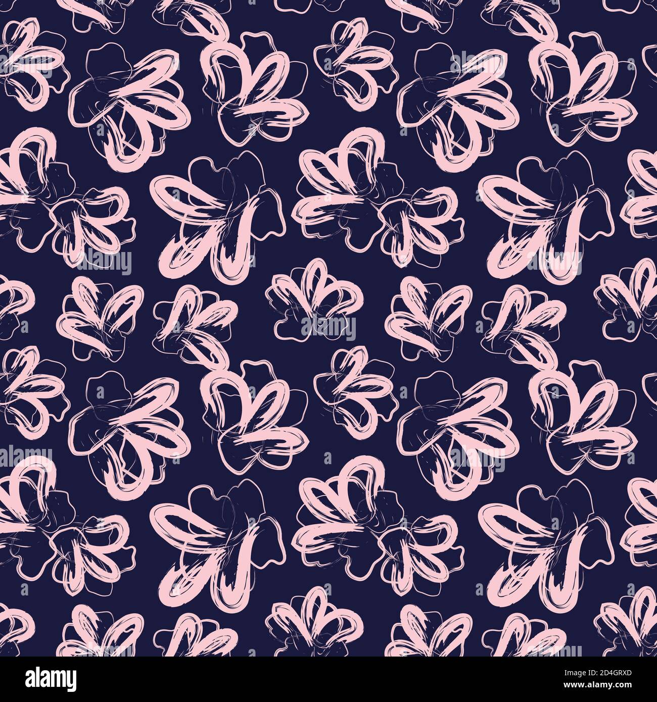 Floral brush strokes seamless pattern background for fashion prints ...