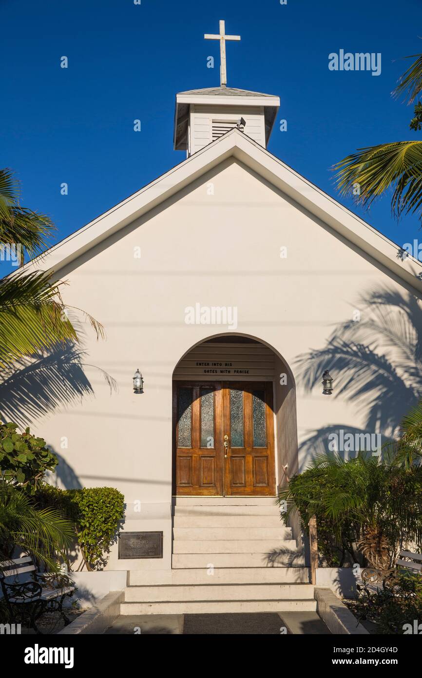 Bahamas, Abaco Islands, Elbow Cay, Hope Town, St James Methodist Church ...