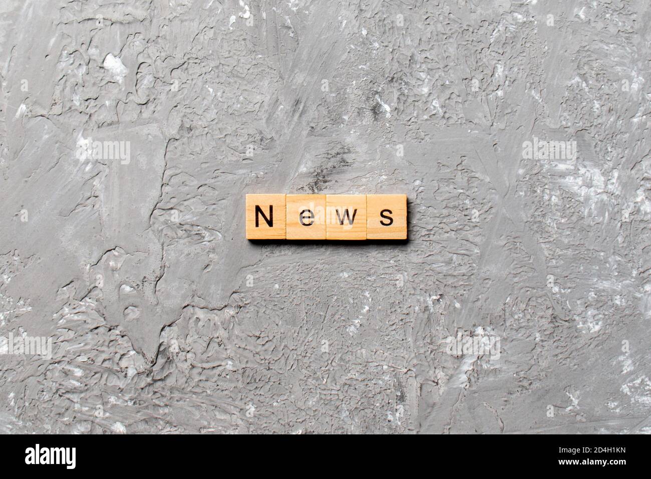 news word written on wood block. news text on table, concept Stock ...