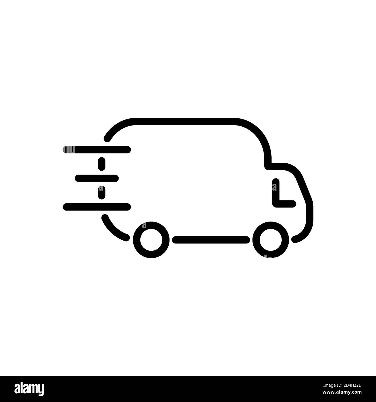 Delivery minimalistic icon for online shop black and white Stock Vector ...