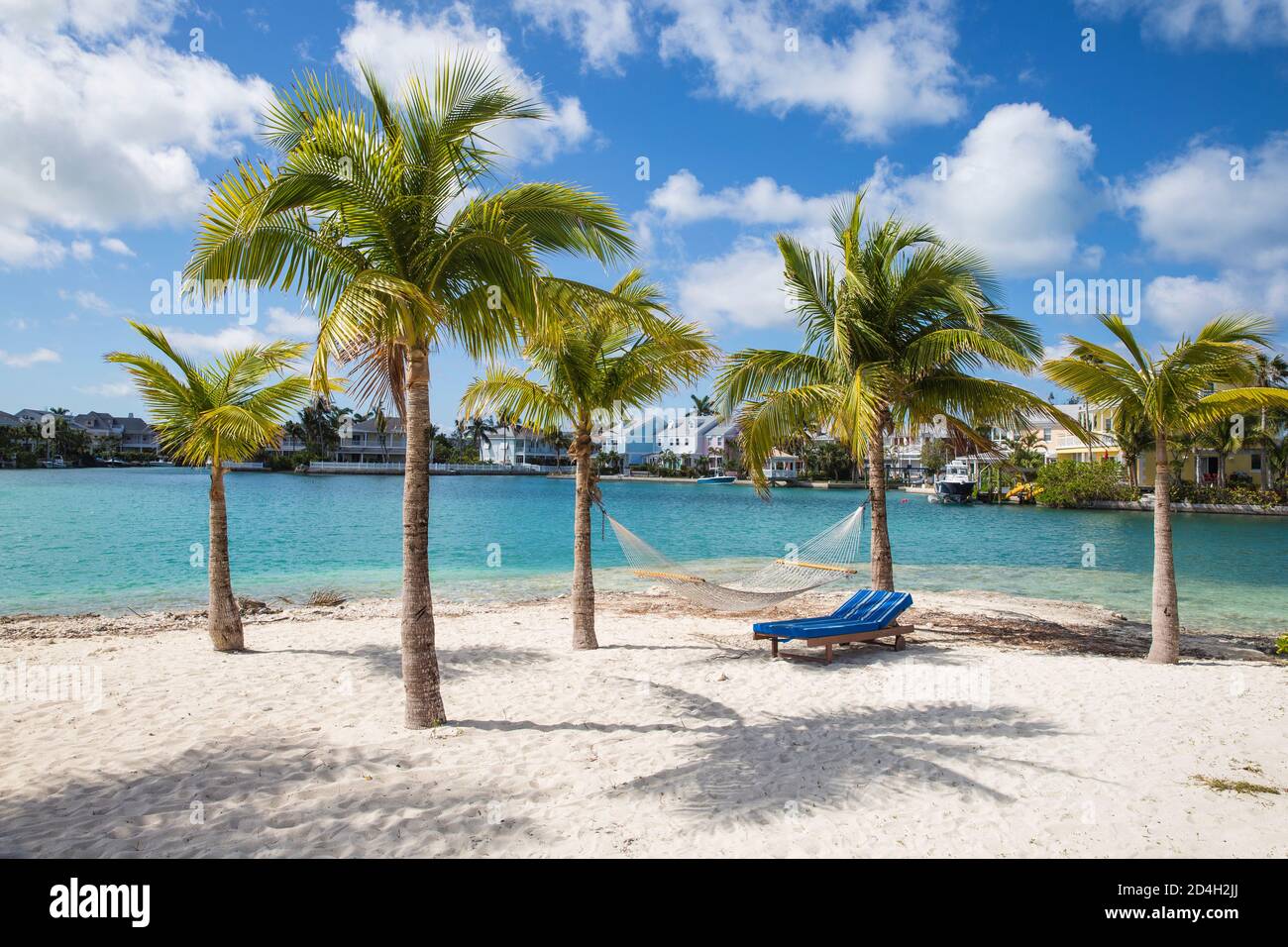 Caribbean, Bahamas, Providence Island, Nassau, Beach at Sandyport ...