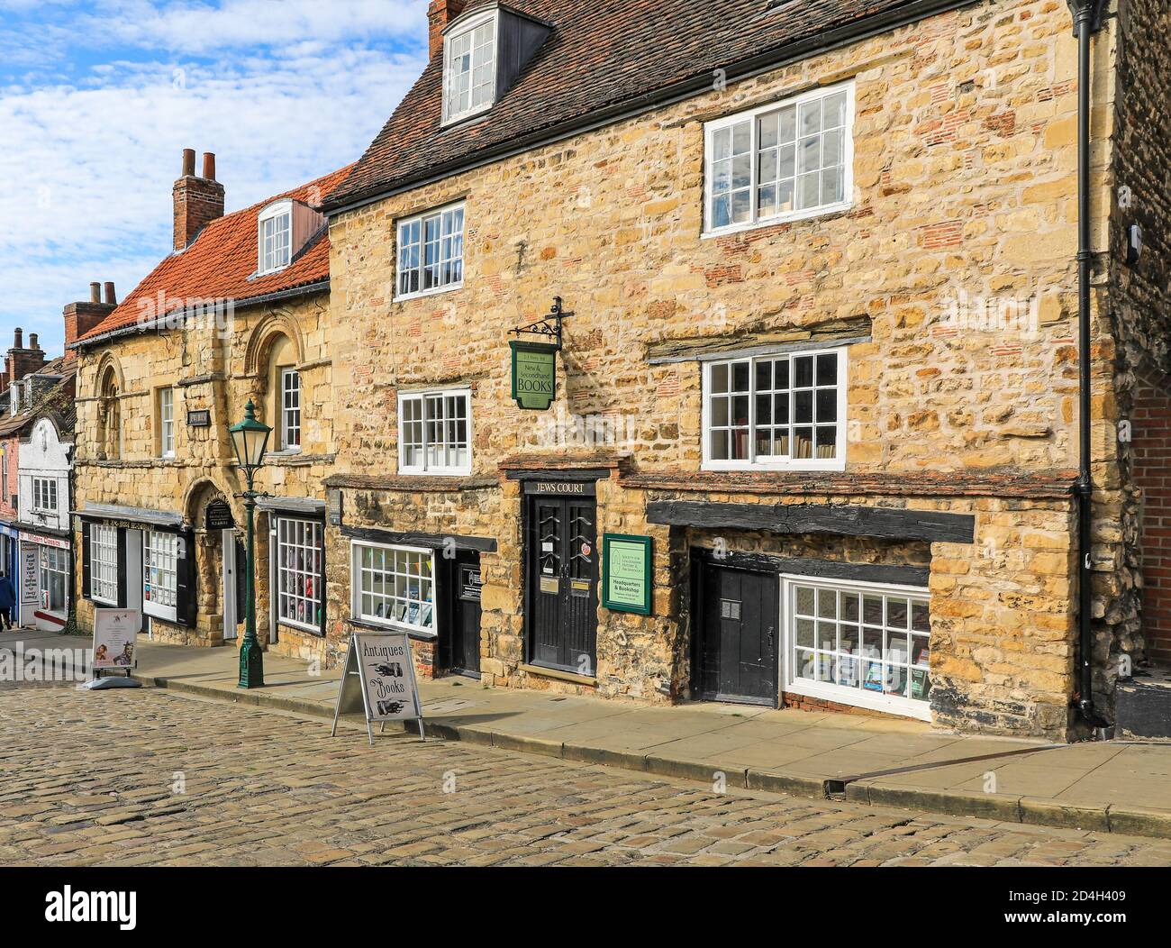 Jew's House and Jews' Court from Steep Hill looking down The Strait ...