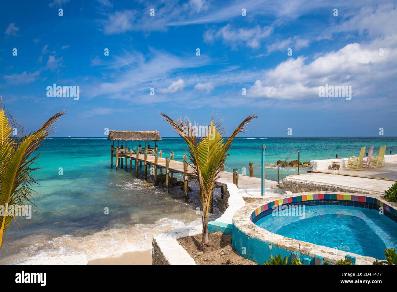 Caribbean, Bahamas, Providence Island, Compass Point resort, Swimming ...