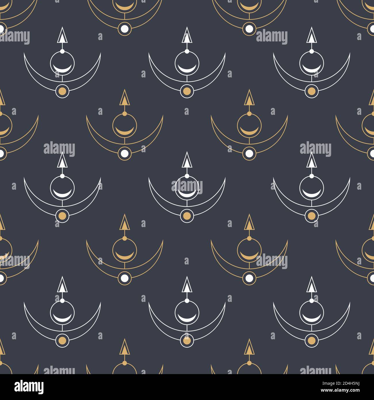 Abstract seamless sacred geometric symbols pattern. Modern stylish ...