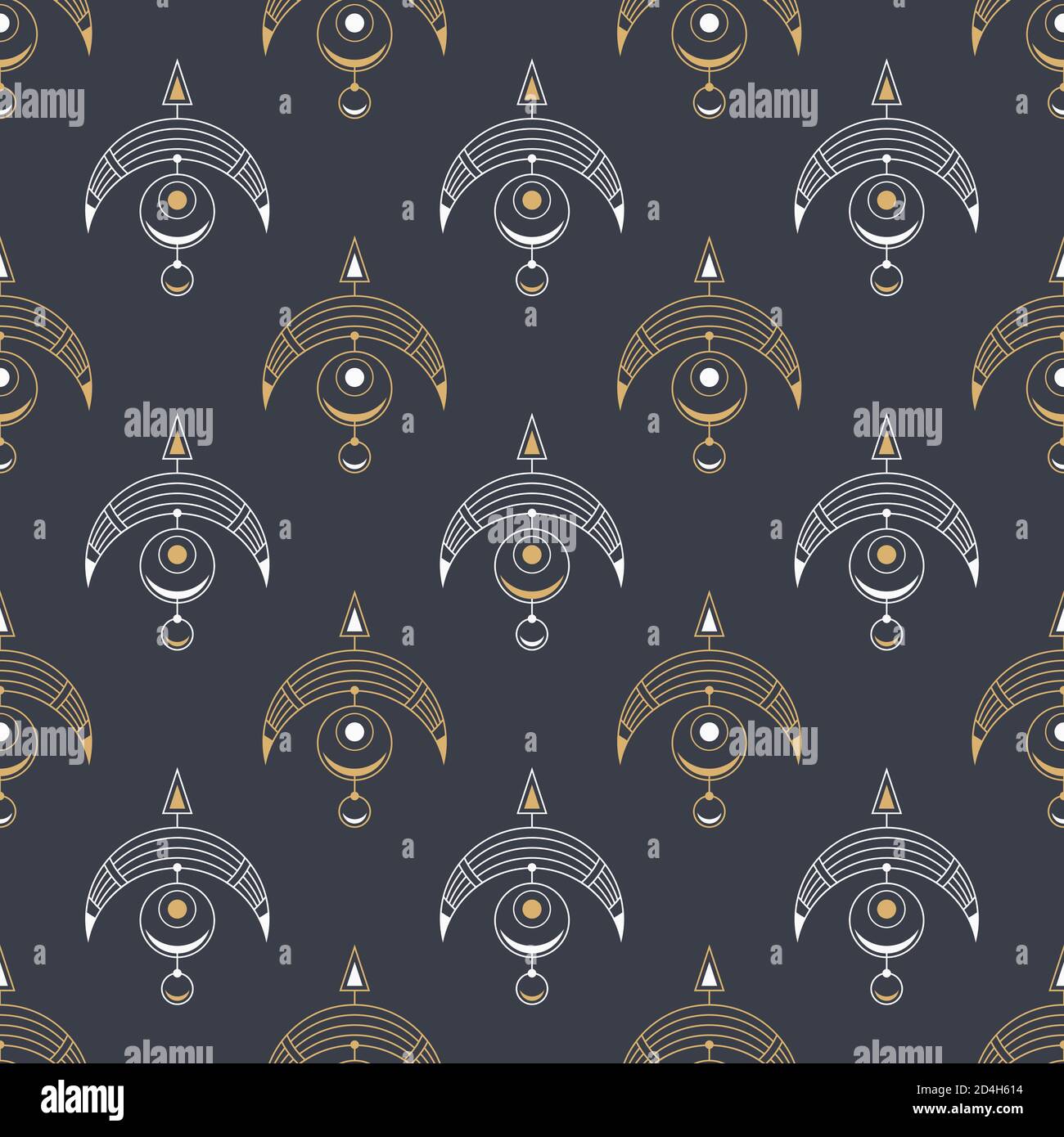Abstract seamless sacred geometric symbols pattern. Modern stylish ...