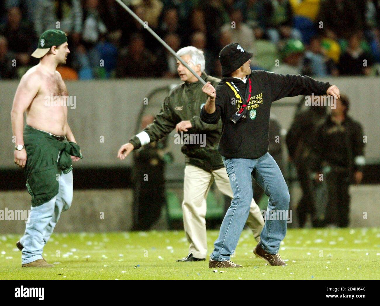 Pitch invasion premier league hi-res stock photography and images - Alamy