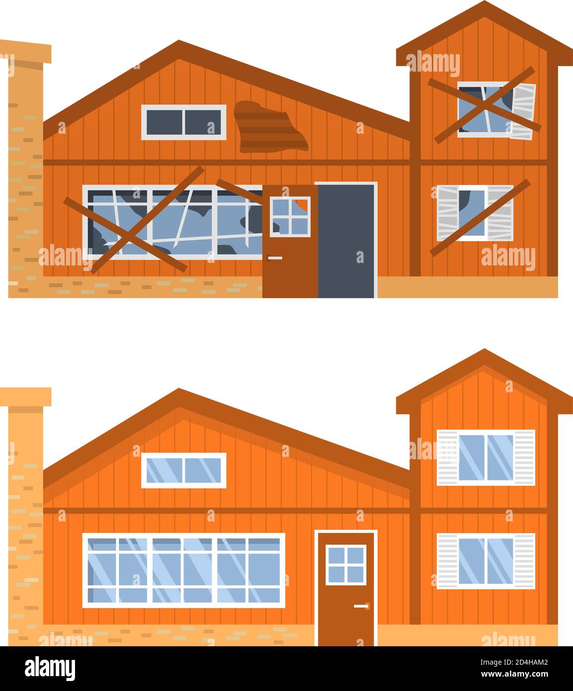 Shack housing Stock Vector Images - Alamy