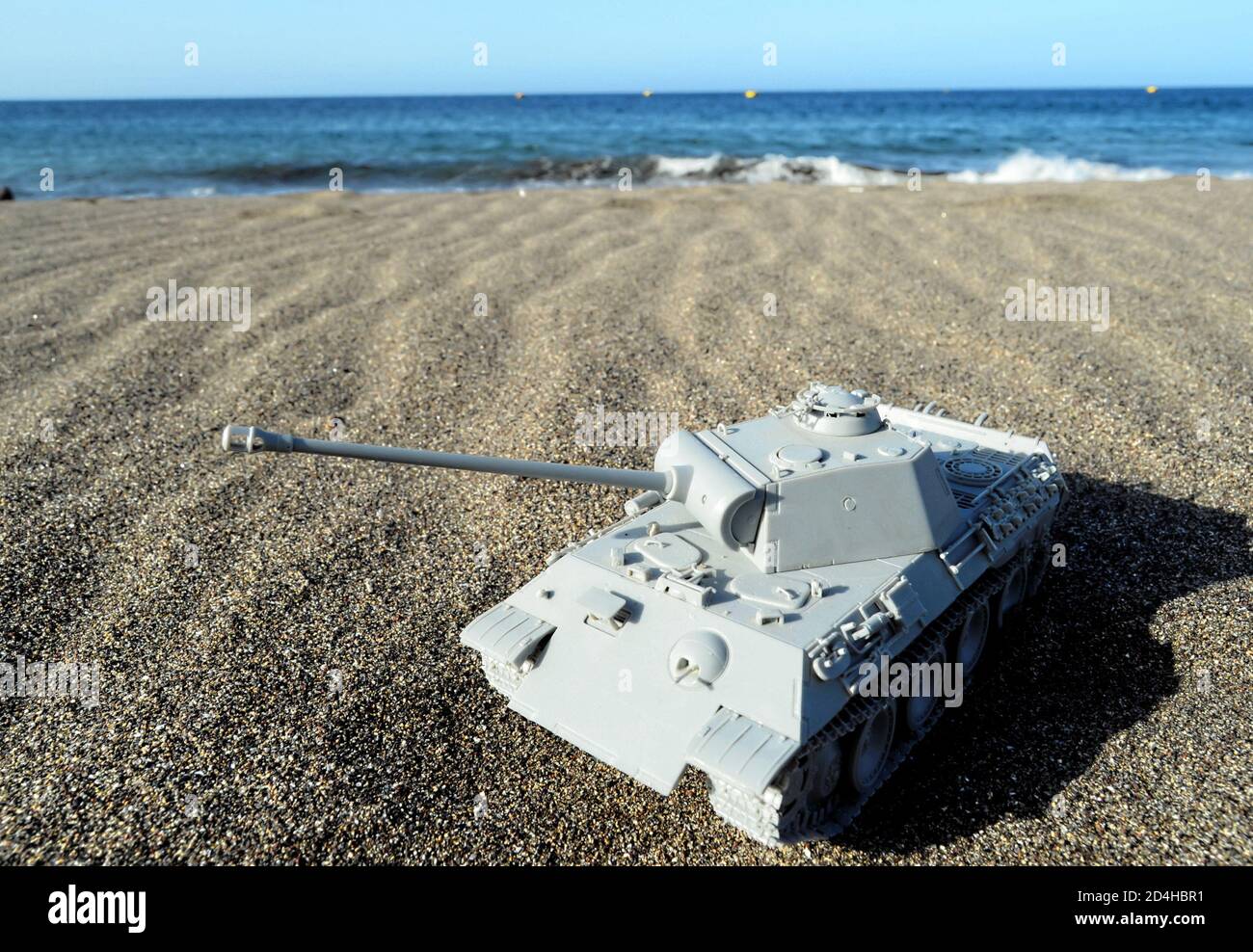Gray Tank Model Stock Photo - Alamy