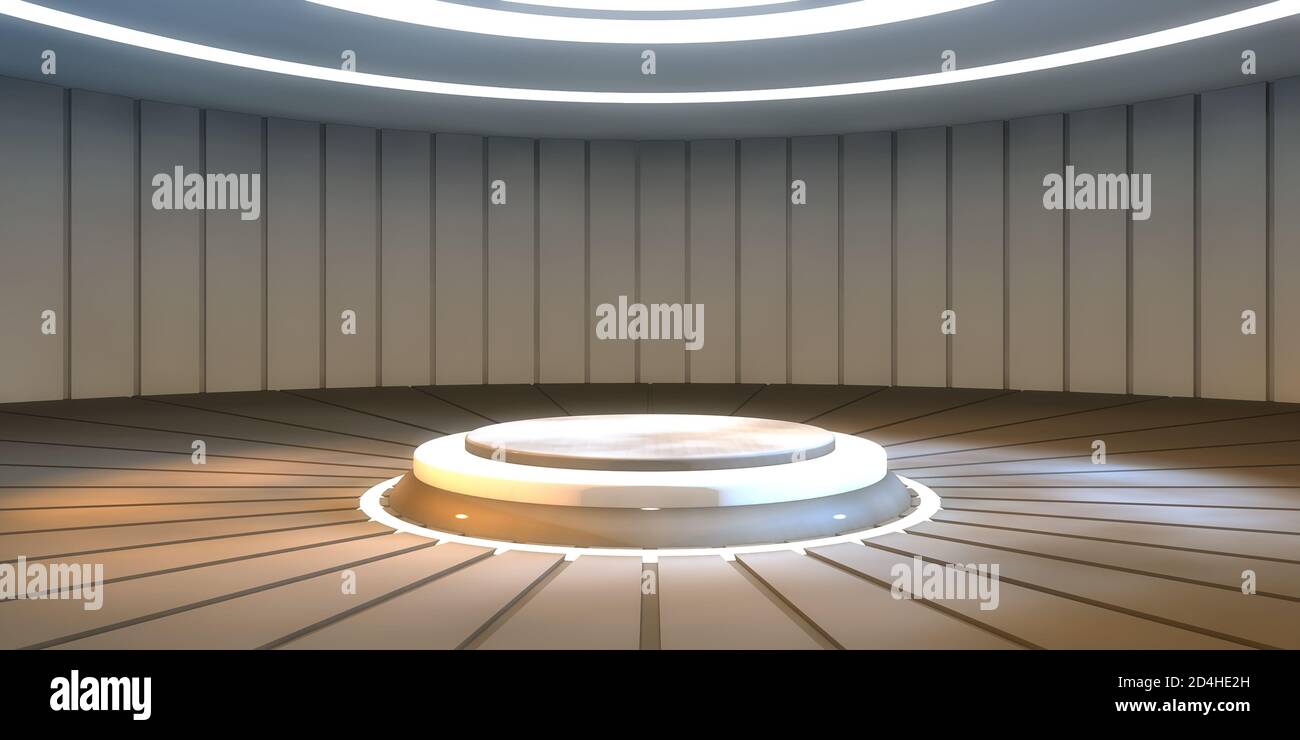 3d render. Futuristic stage set Stock Photo - Alamy