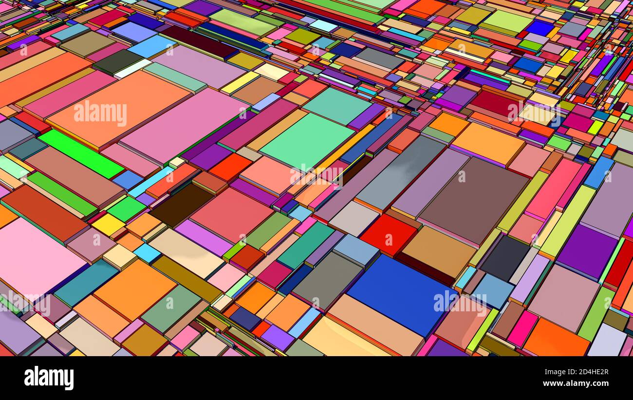 3d render. Abstract colorfully background illustration Stock Photo - Alamy