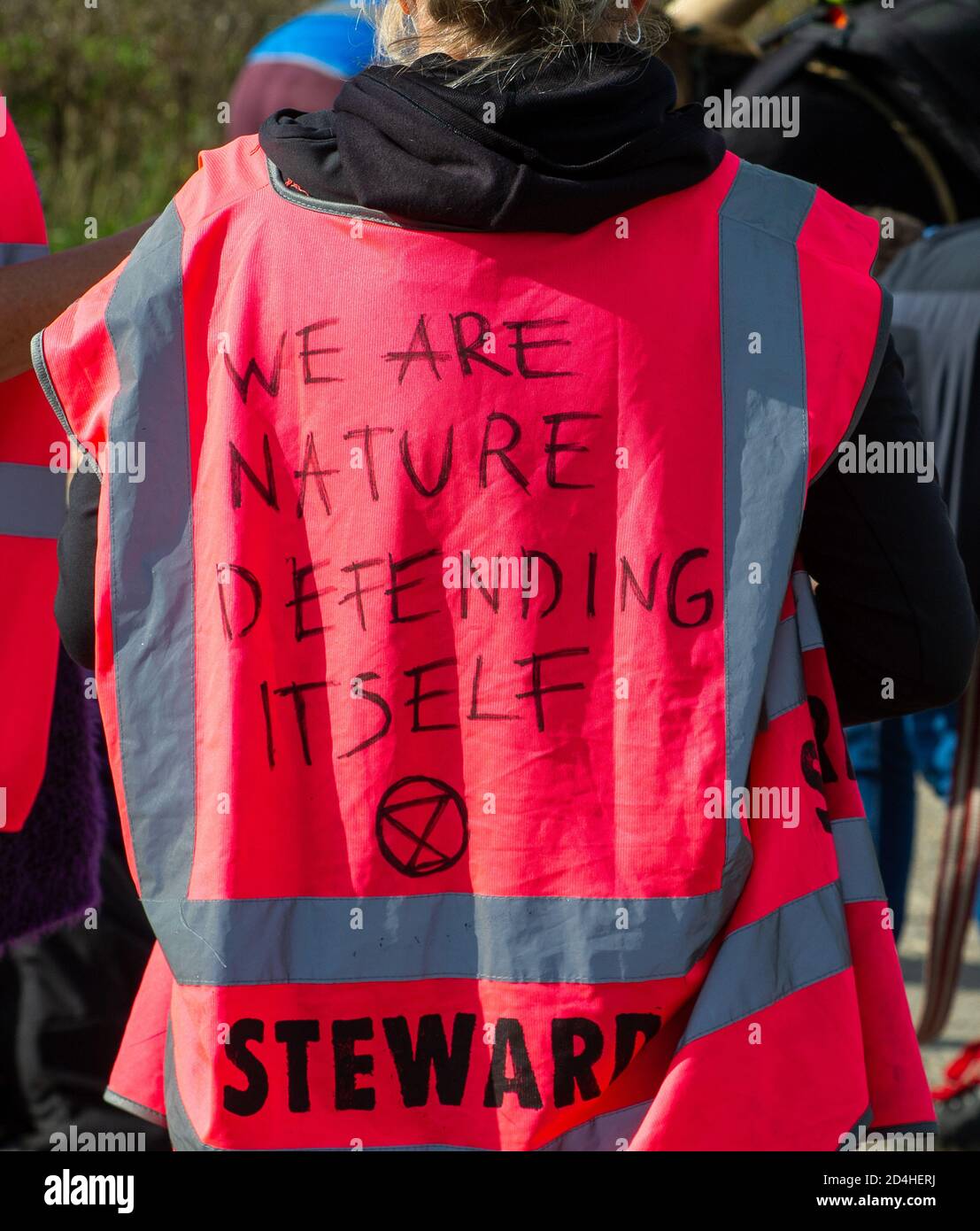 West Hyde, Hertfordshire, UK. 9th October, 2020. HS2 Rebellion and ...