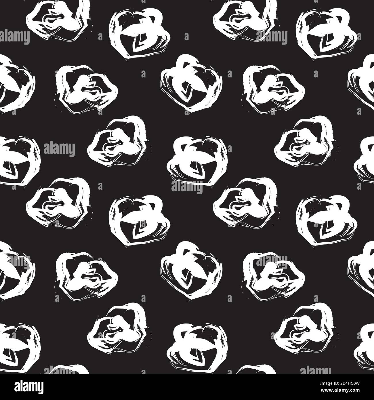 Floral brush strokes seamless pattern background for fashion prints ...