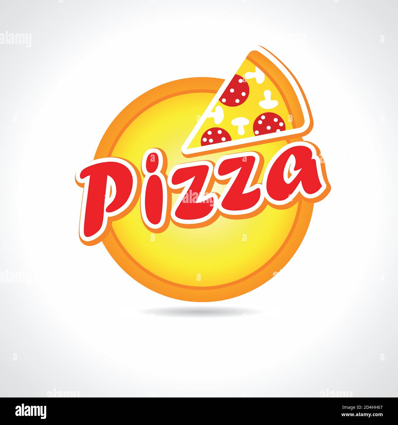 Fast pizza logo Stock Vector Images - Alamy