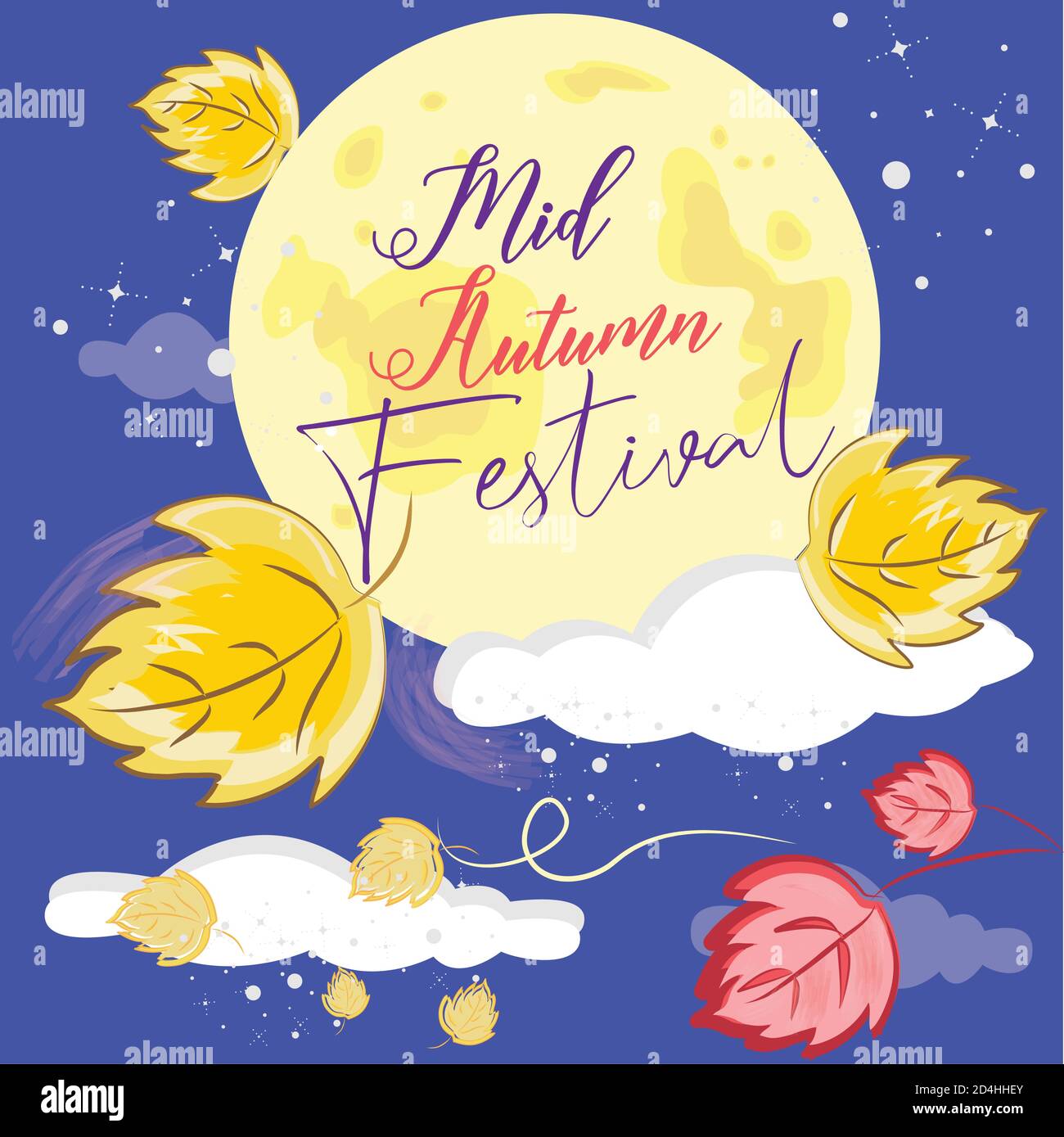 Happy mid autumn festival Stock Vector Images - Alamy