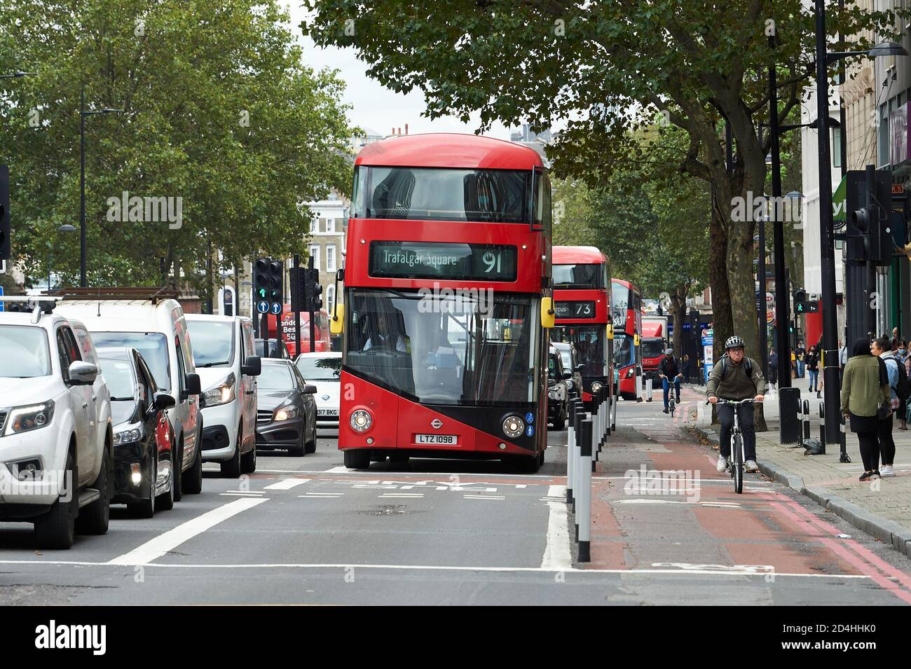 London cycle lane 2020 hi-res stock photography and images - Alamy