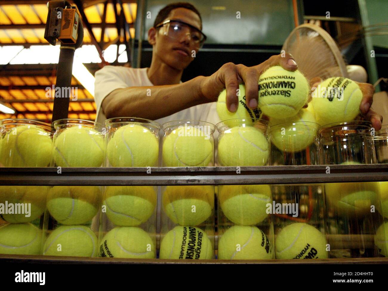 Slazenger wimbledon tennis balls on hi-res stock photography and images ...