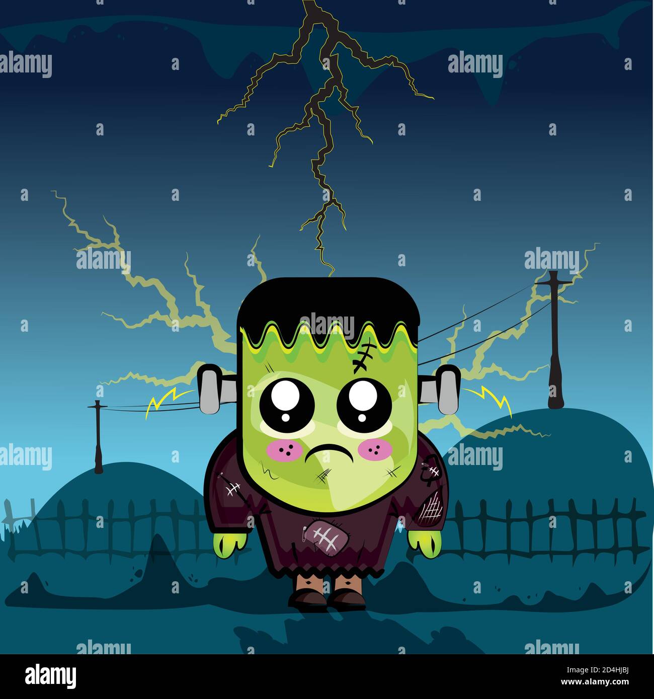 Thunder cartoon Stock Vector Images - Alamy