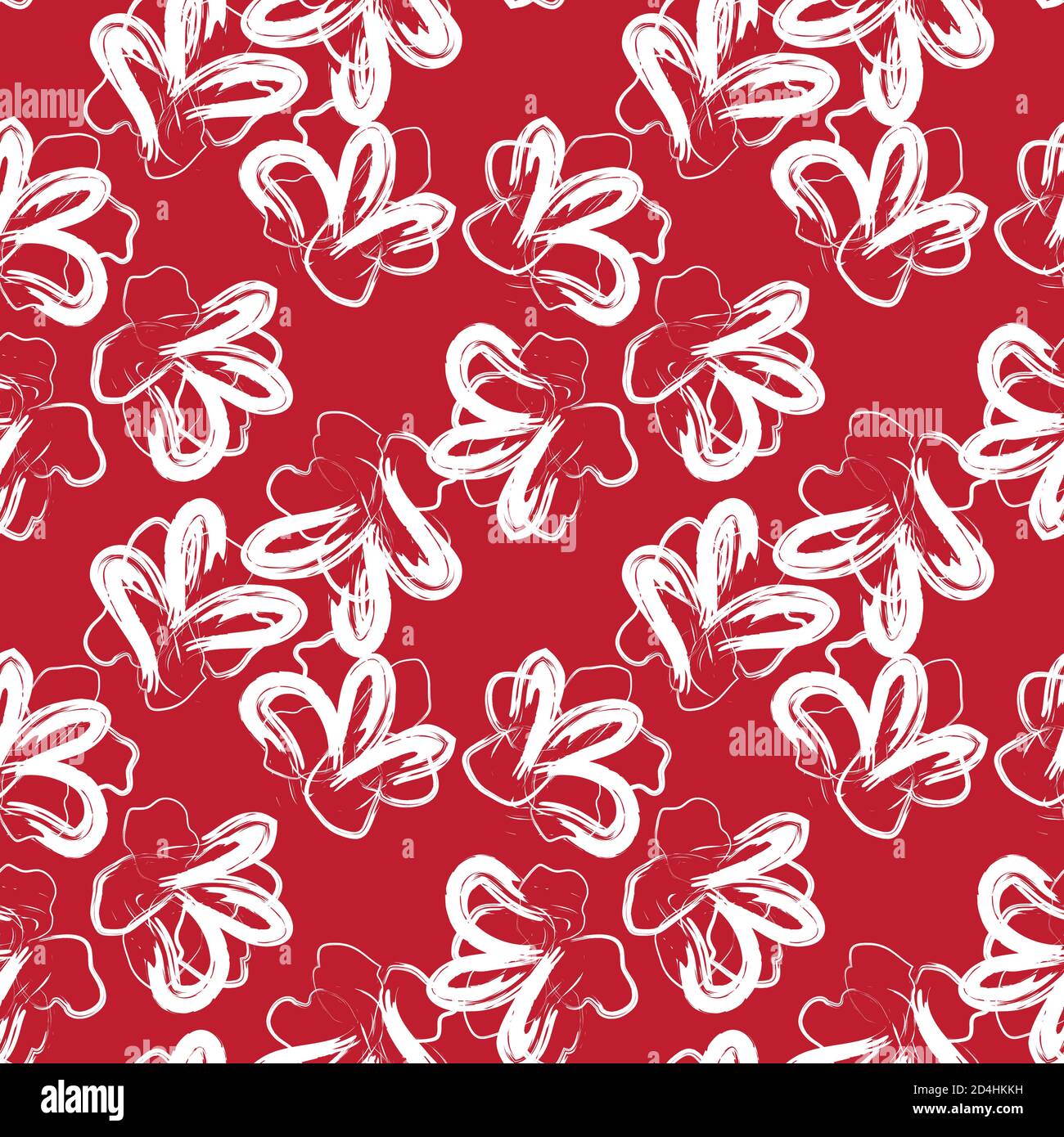 Floral brush strokes seamless pattern background for fashion prints ...
