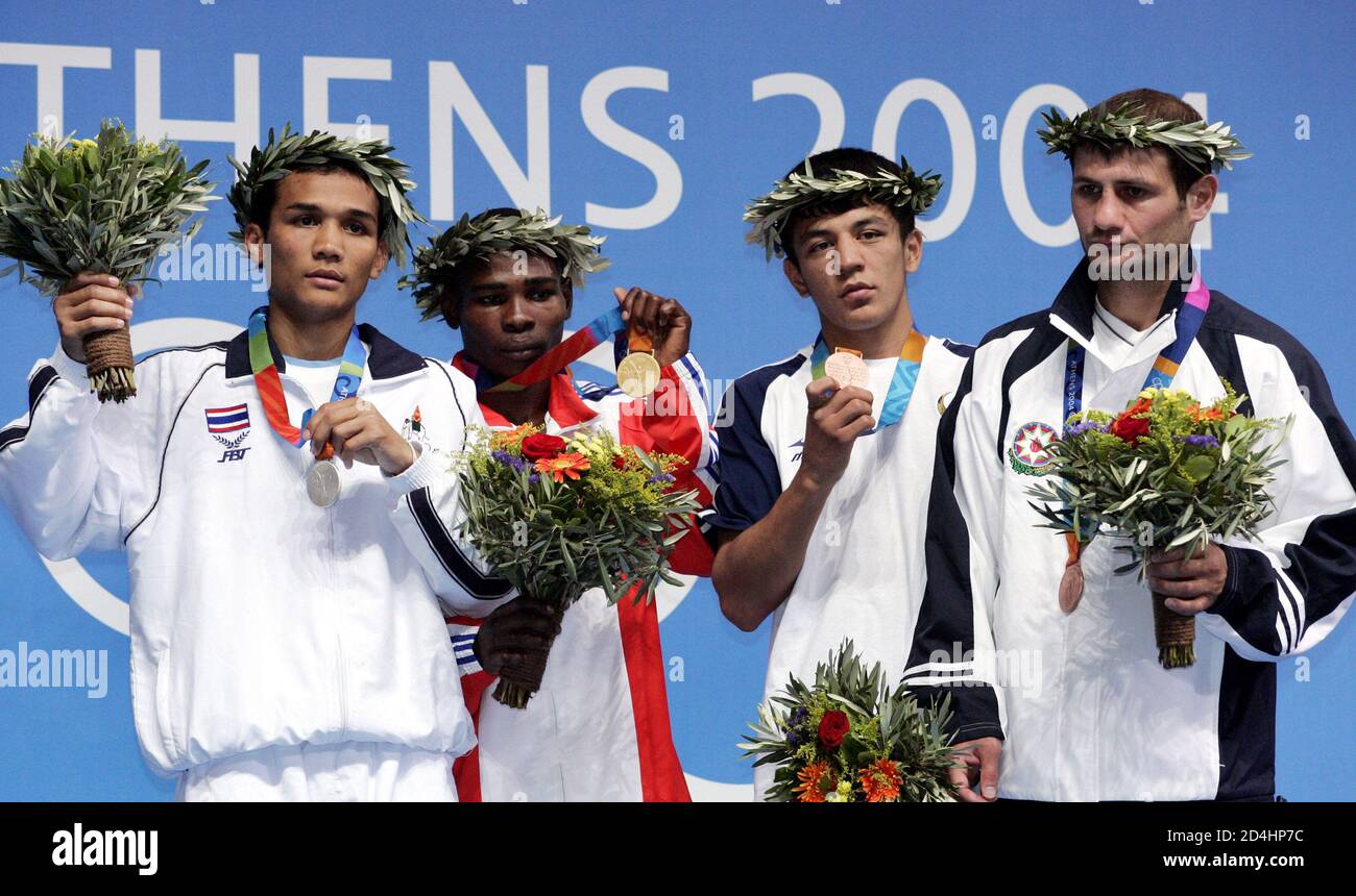 Boxing podium gold silver bronze hi-res stock photography and images ...