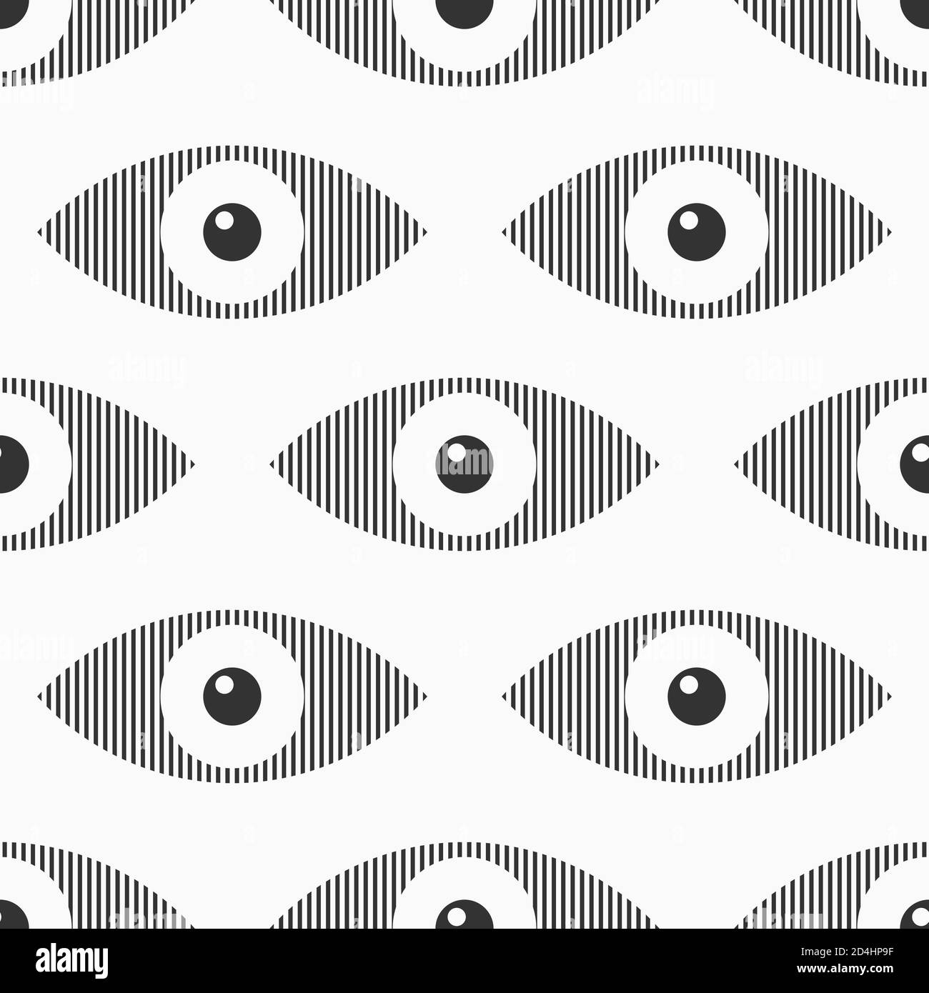 Abstract seamless eyes pattern. Stylized eye shapes with vertical ...