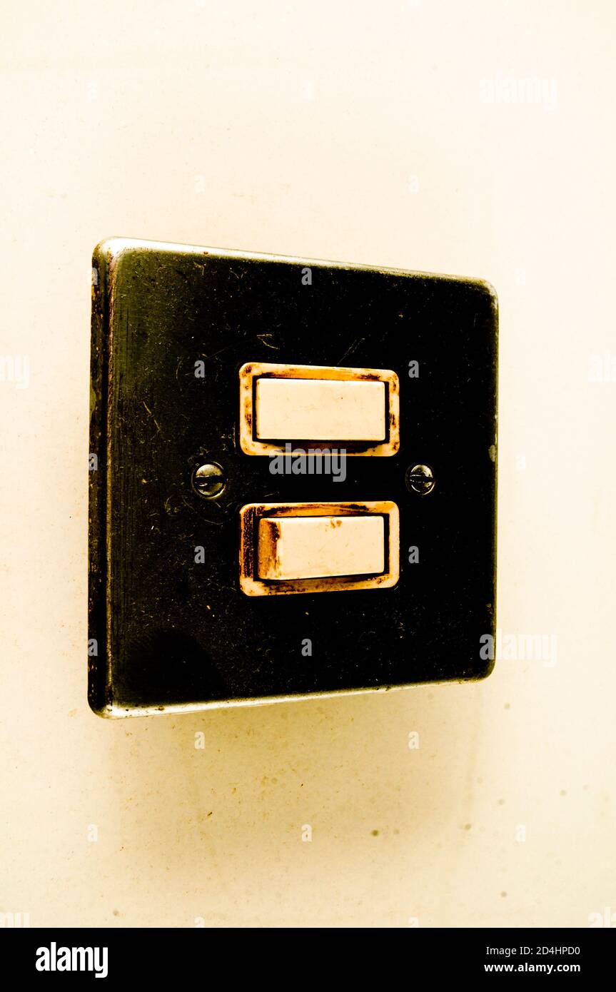 Close-up of elctric switch interruptor Stock Photo - Alamy