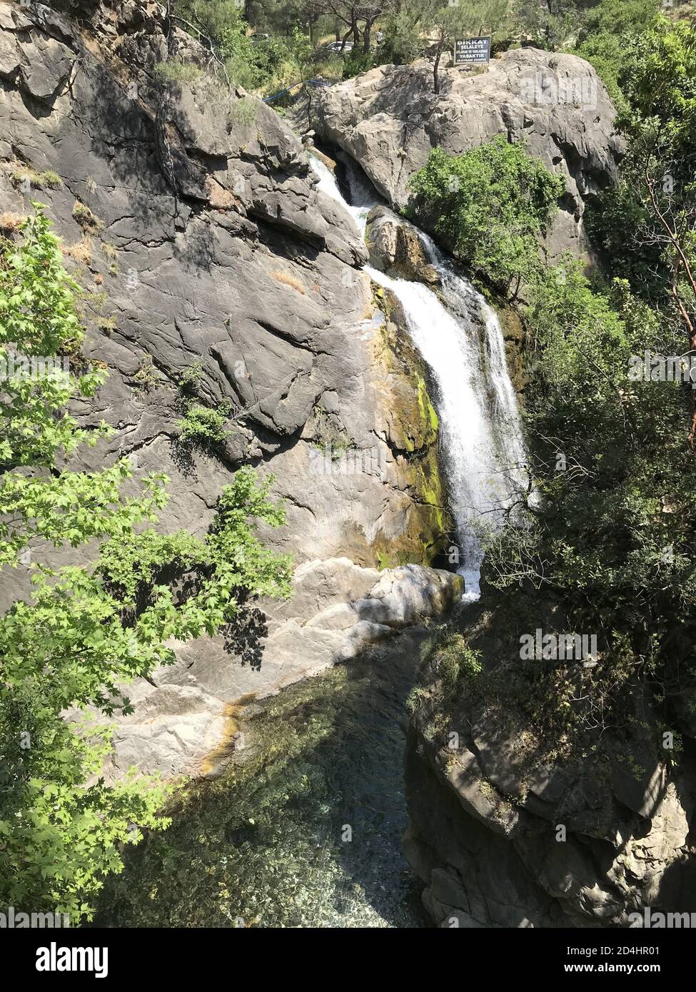 Vertical shot of a waterfall in Ida Mountain National Park located in ...