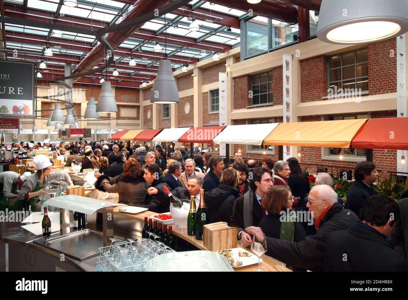 Turin, Piedmont/Italy-01/26/2007- The Opening of the Eataly market in ...