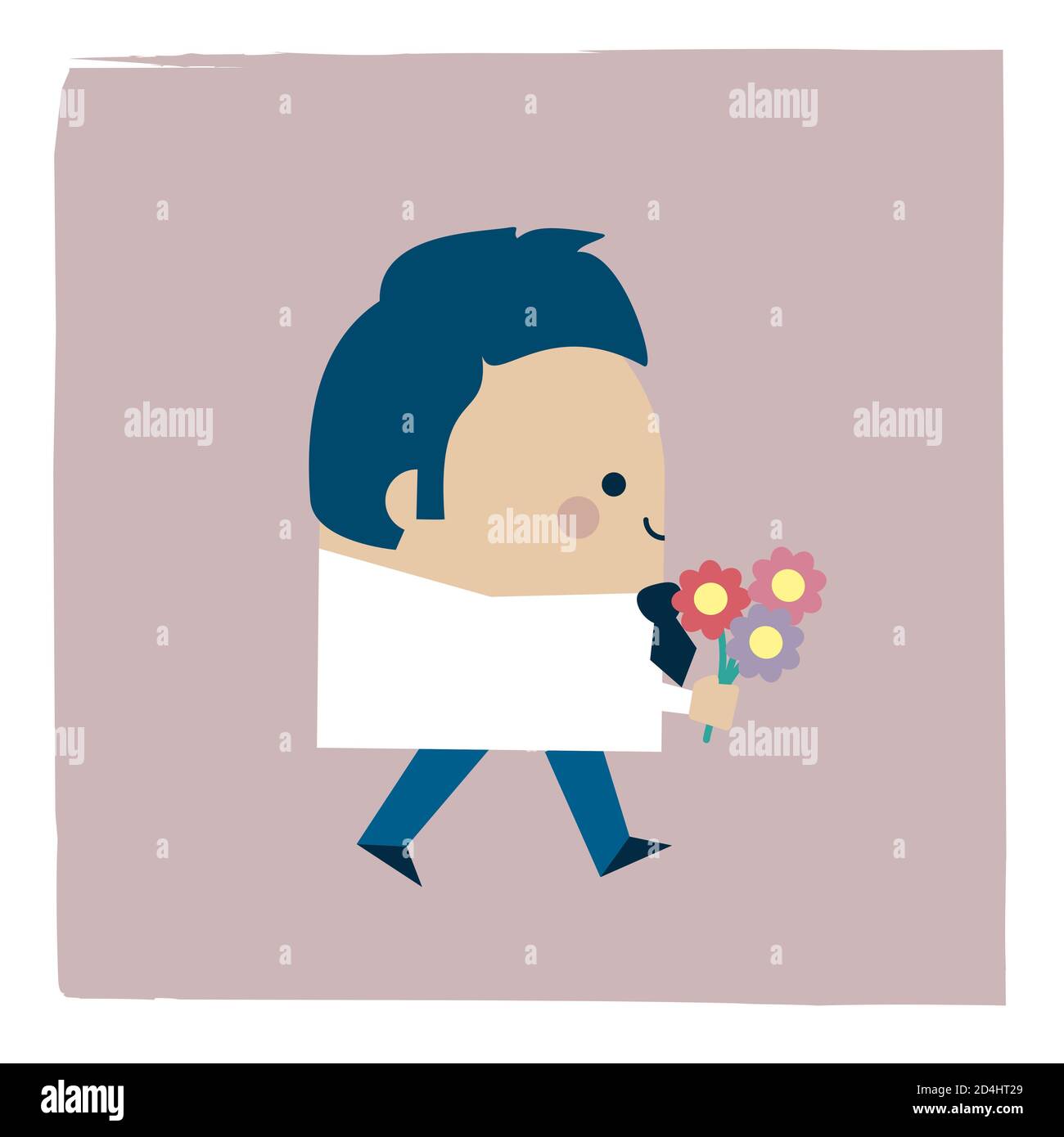 Bouquet rendez vous cartoon hi-res stock photography and images - Alamy