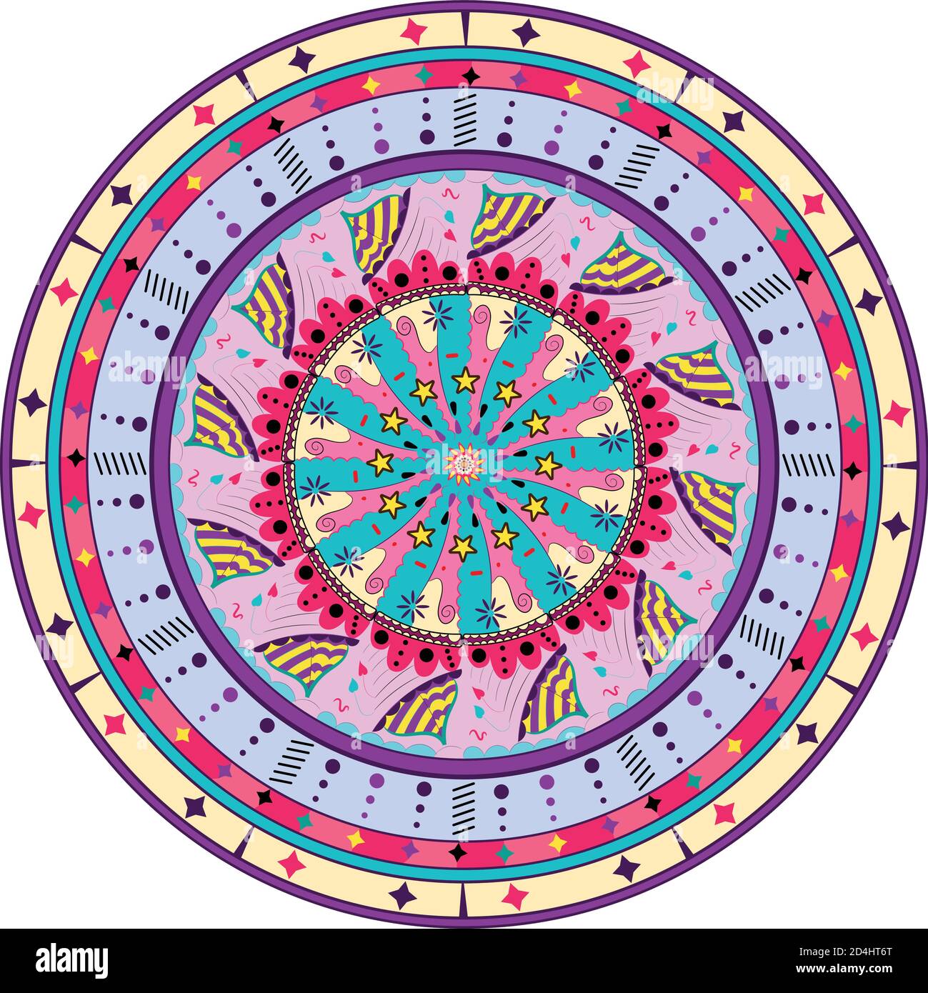 Mandala floral pattern Stock Vector Image & Art - Alamy